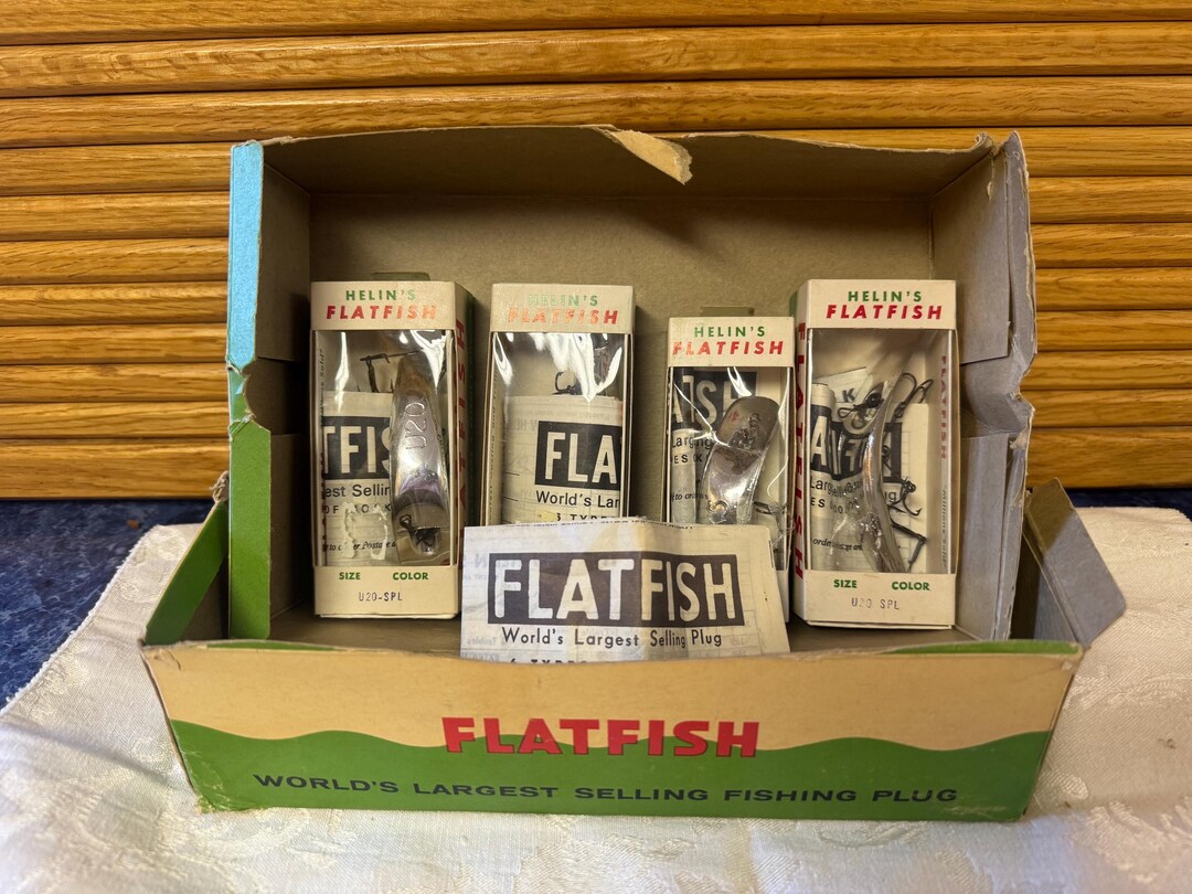 Vintage Helin’s Flatfish Lure in Original Box-two Sizes - Etsy