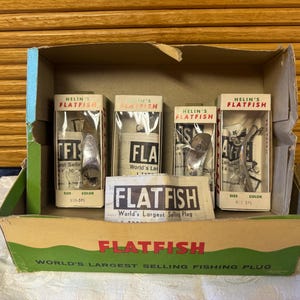 Vintage Helin’s Flatfish Lure in Original Box-two Sizes - Etsy