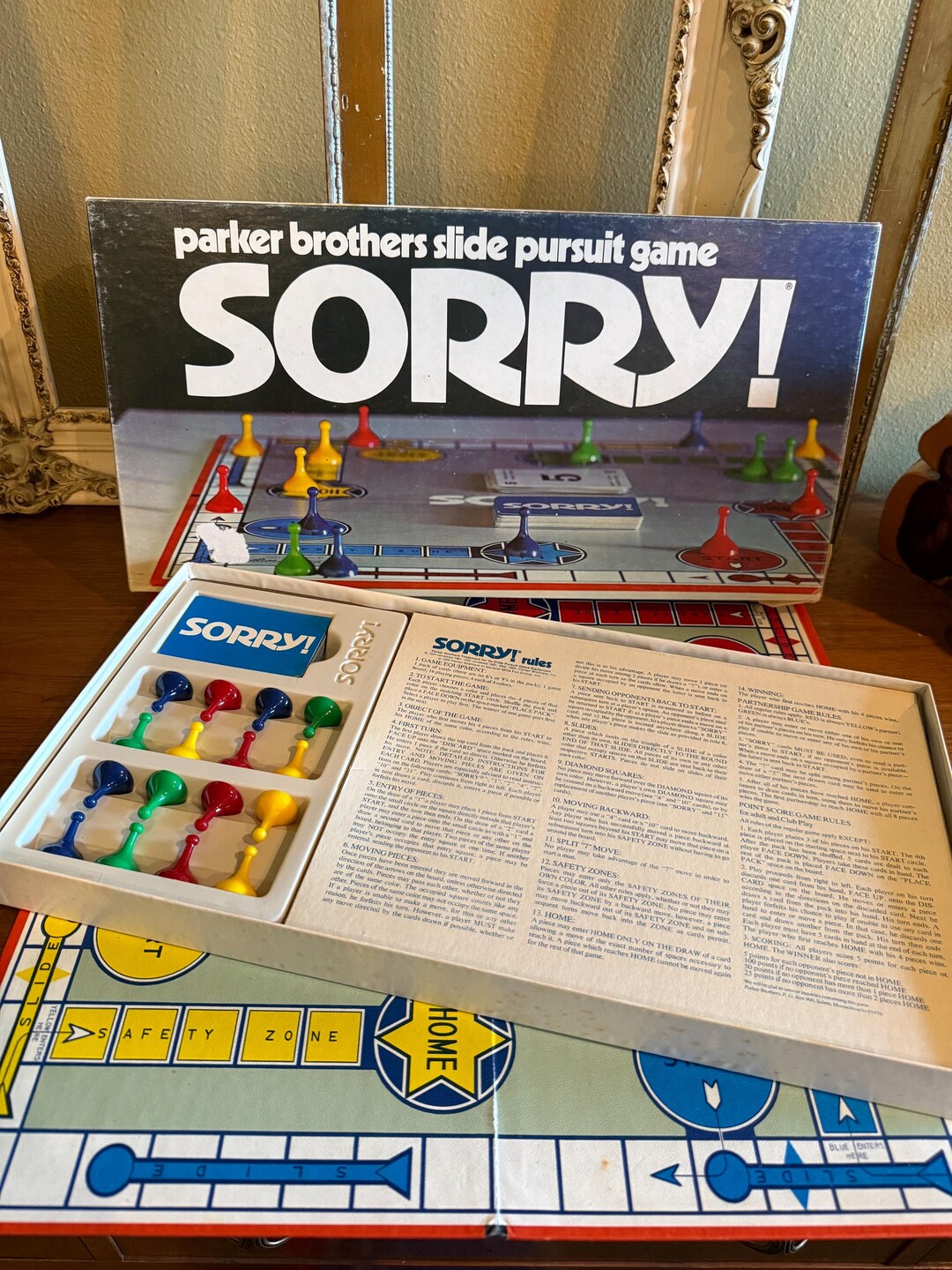 Vintage 1972 Sorry Board Game - Etsy