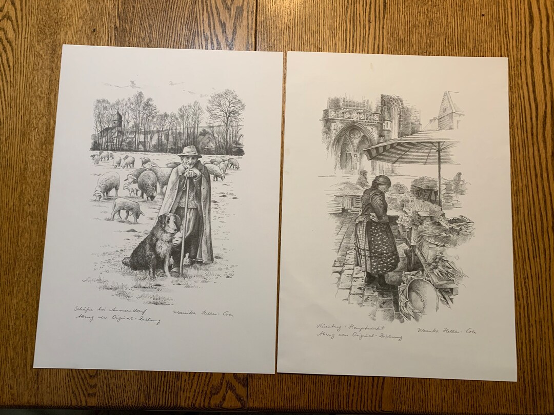 Set of Monika Heller-cole Prints - Etsy