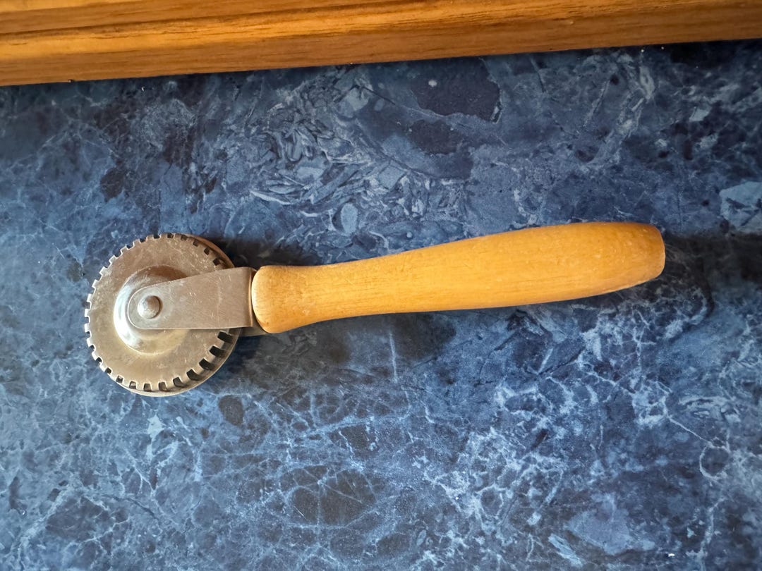 Vintage Pastry Crimper With Wood Handle - Etsy