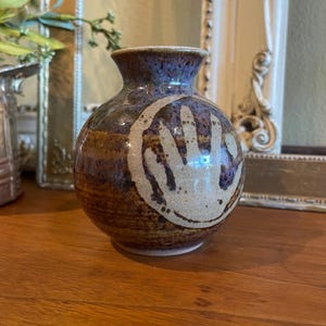 Vintage Studio Pottery Vase With Hand Signed JK. - Etsy