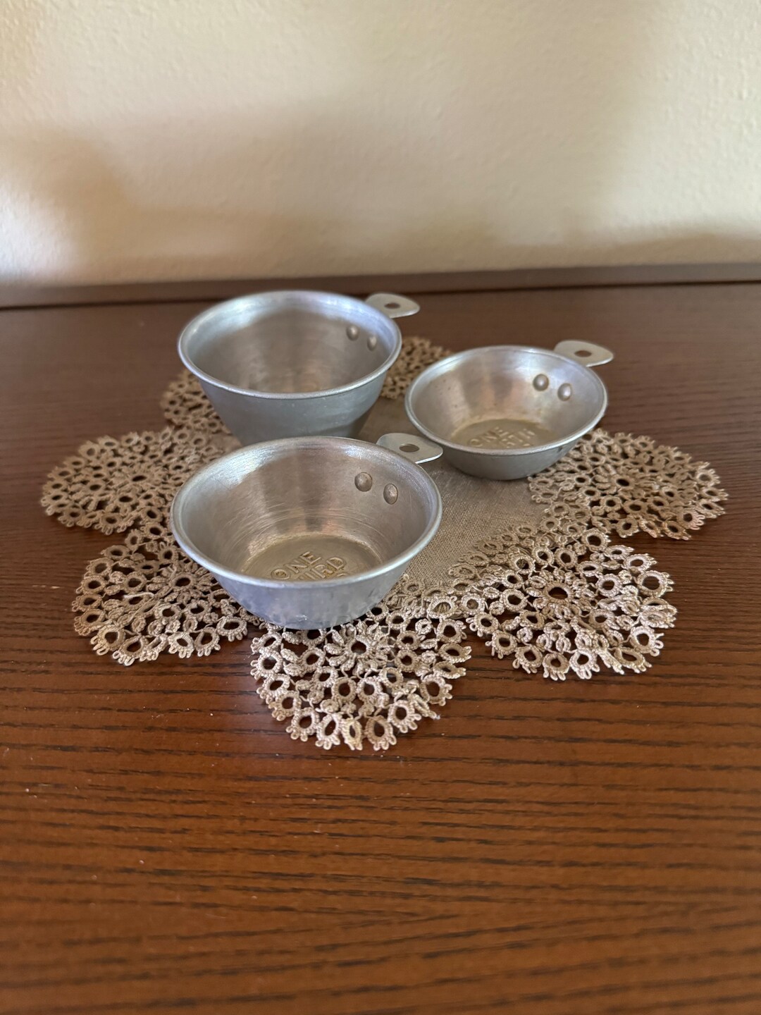 Vintage Set of 3 Aluminum Measuring Cups - Etsy