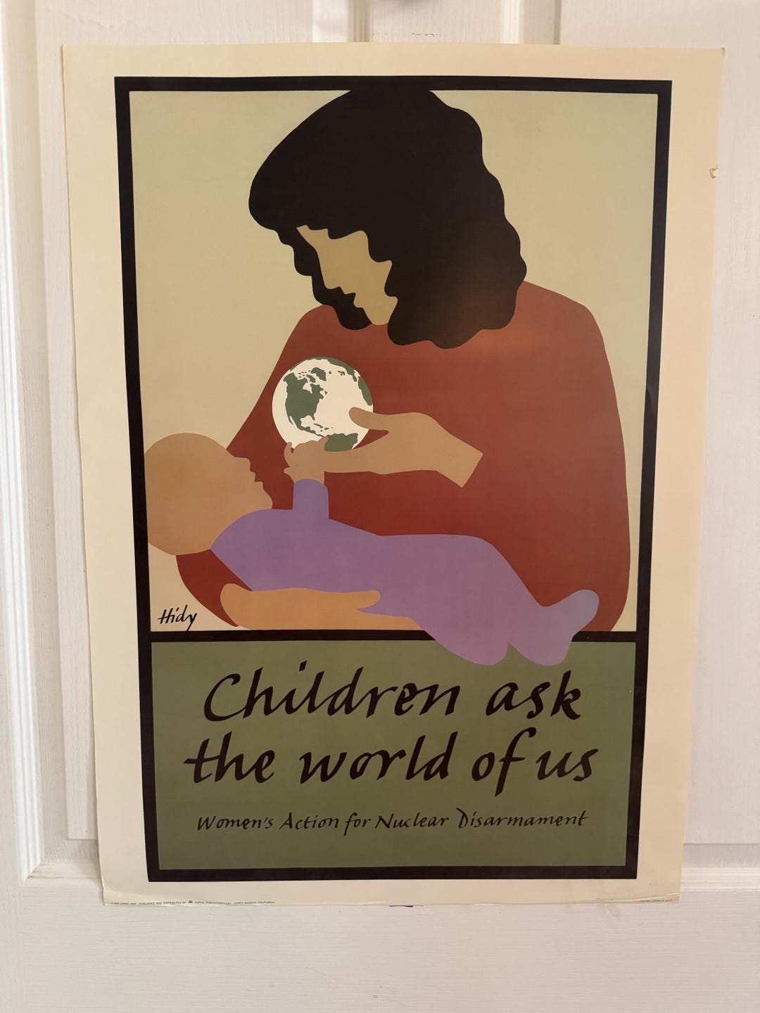 Vintage Lithograph Children Ask the World of Us by Hidy / 1986 / Poster ...