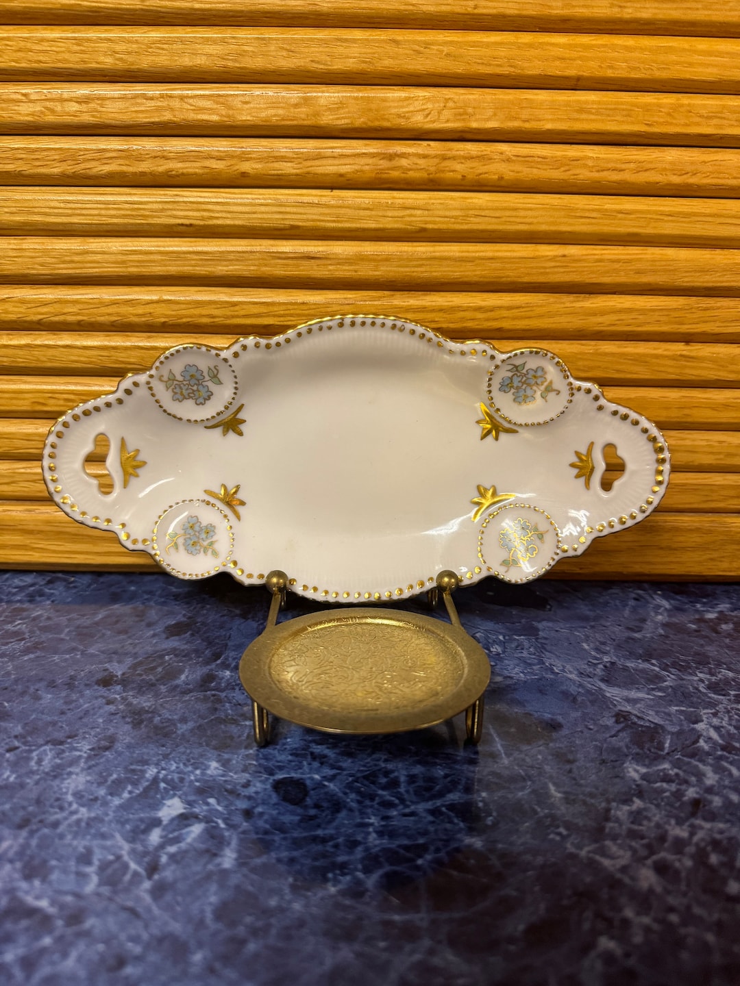 Vintage Hand Painted Porcelain Relish Plate - Etsy