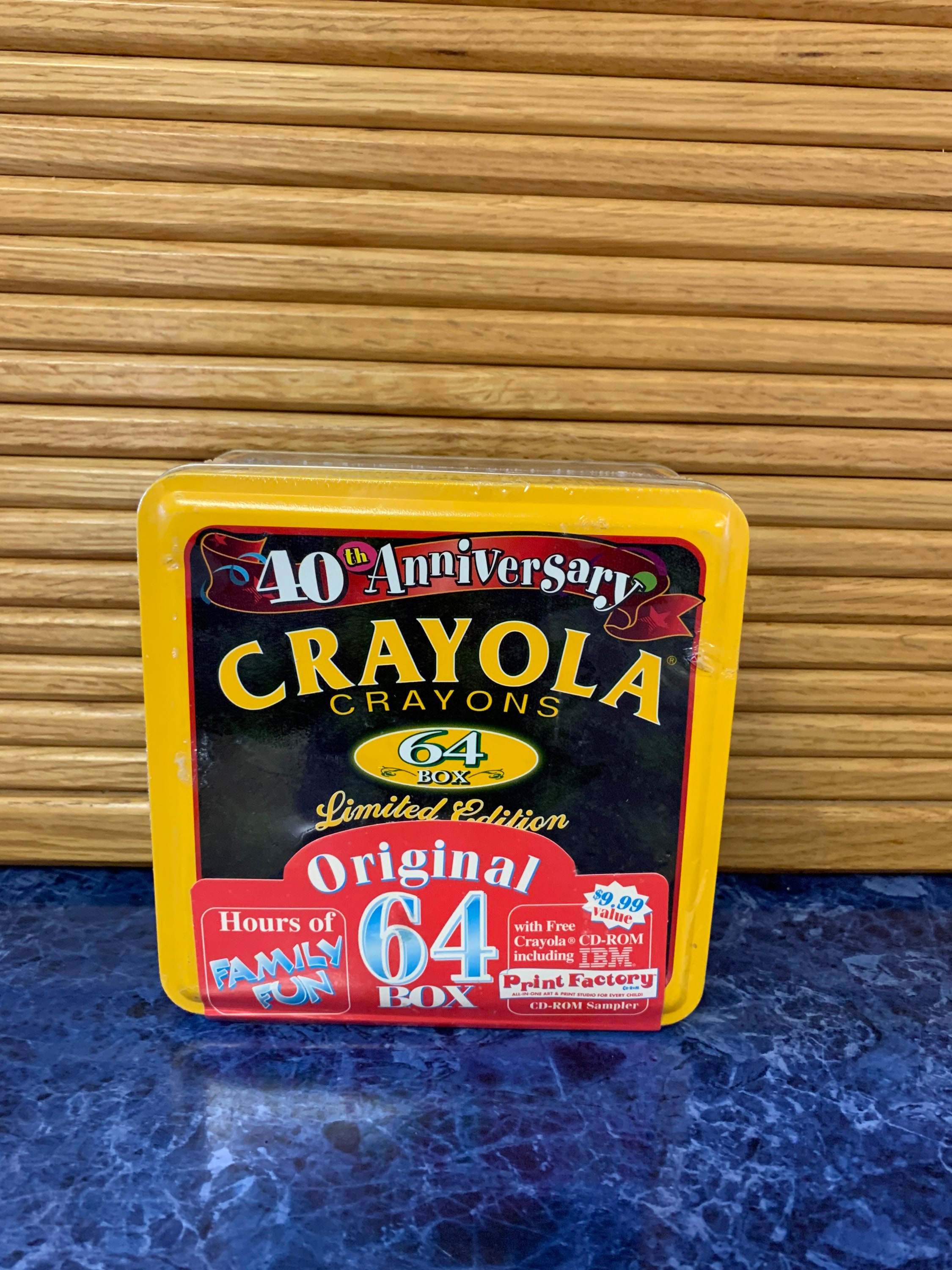 Vintage 40th Anniversary Crayola Crayon 64 Box Tin - Etsy
