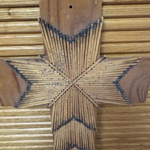 Vintage Tramp Art, Matchstick Art, Matchstick Crucifix - Etsy