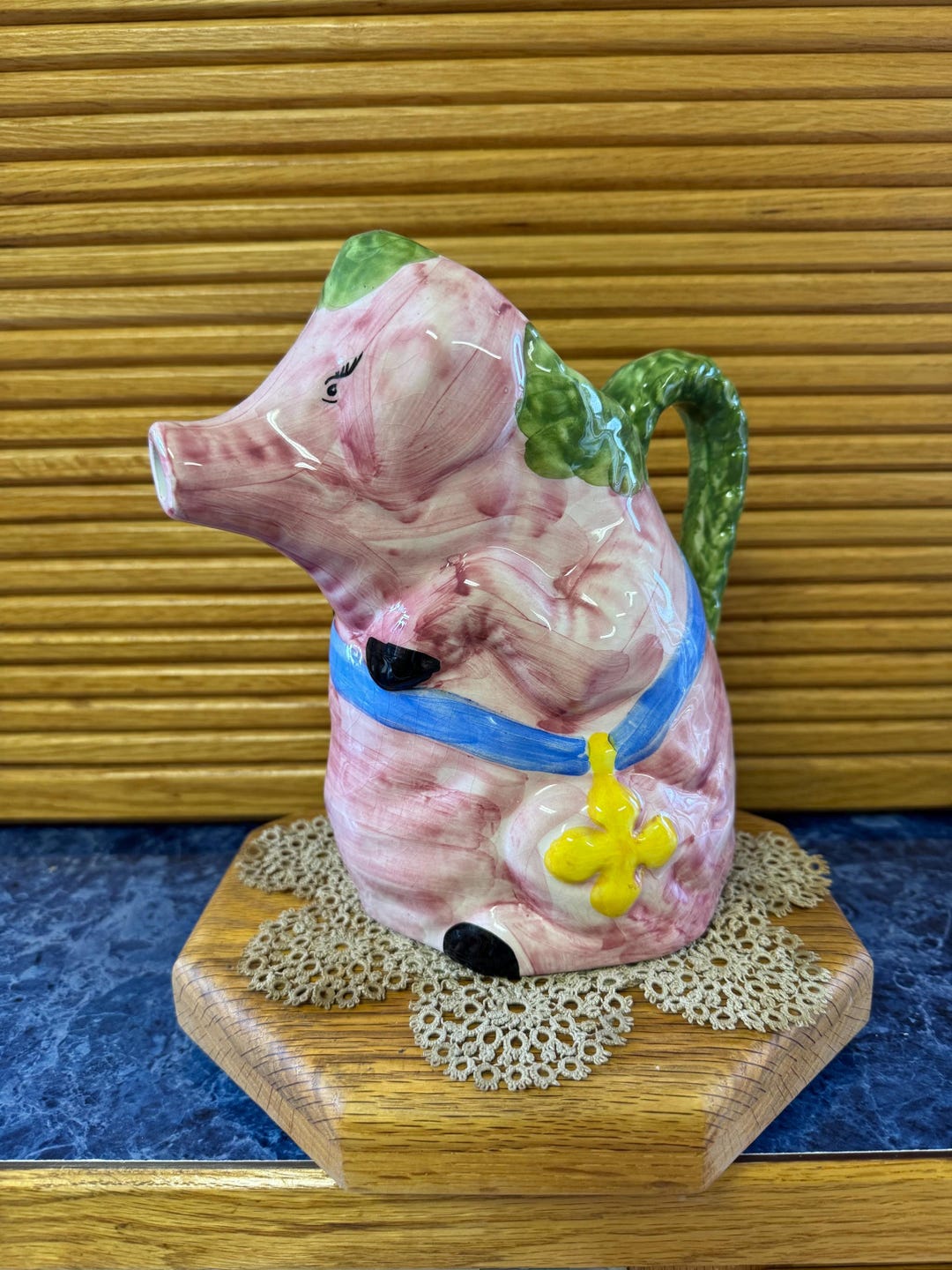Vintage Majolica Monk Pig Pitcher Made in Italy - Etsy
