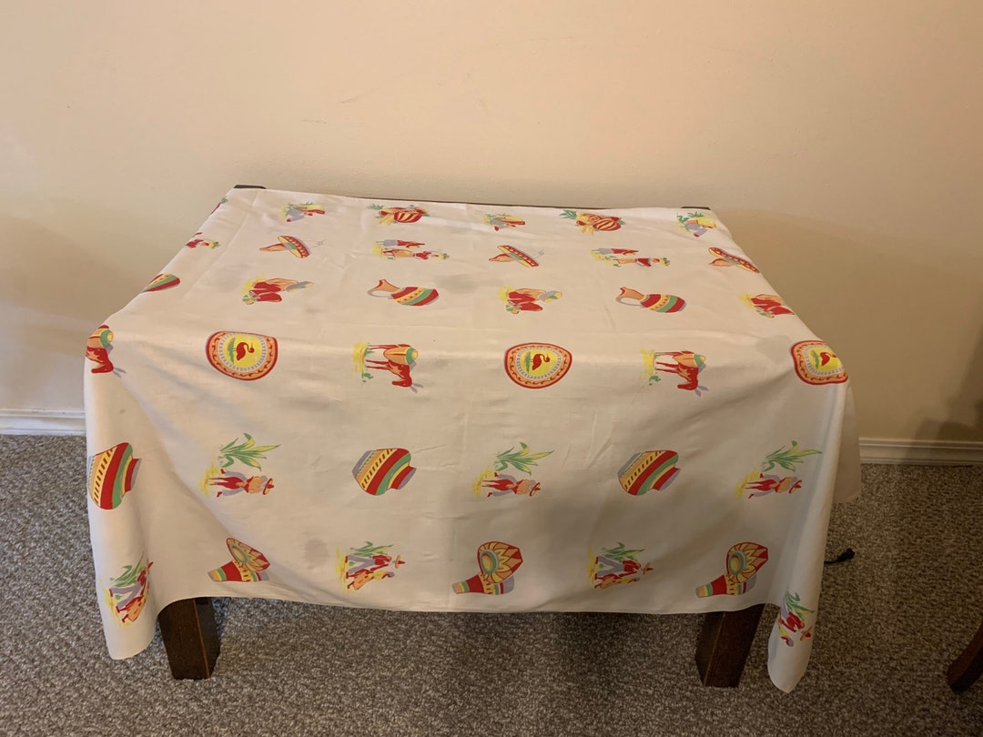 Vintage Southwest Theme Tablecloth 47 X 65 - Etsy