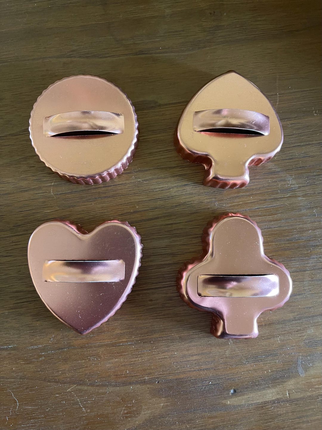 Vintage Copper Colored Cookie Cutter Set - Etsy
