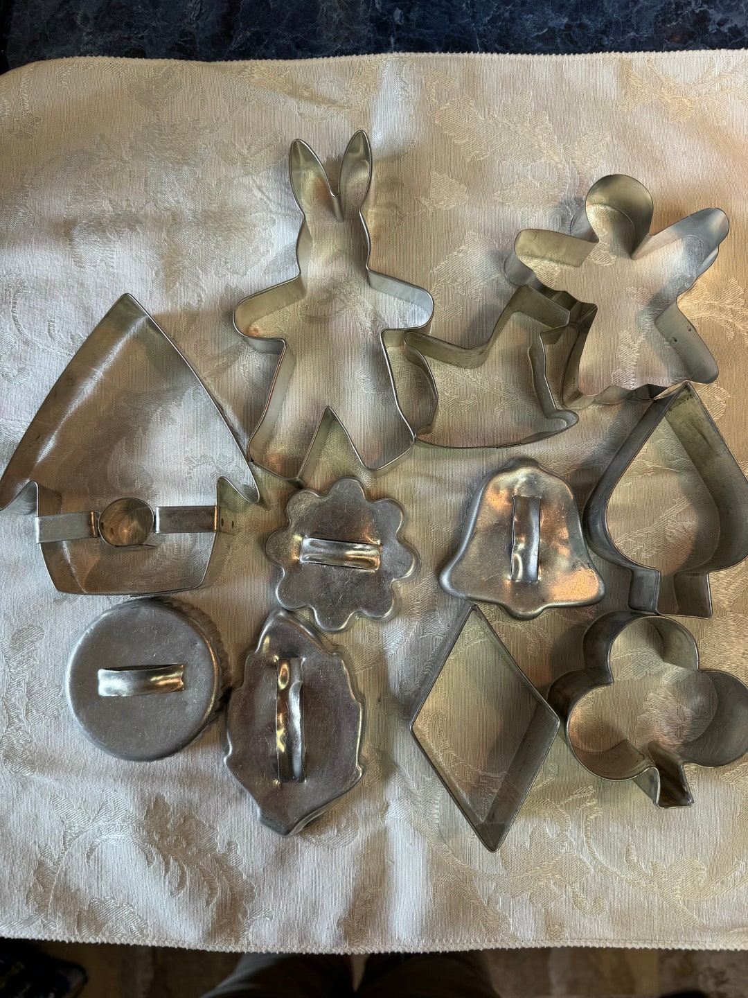 Vintage Set of Eleven Aluminum Cookie Cutters - Etsy