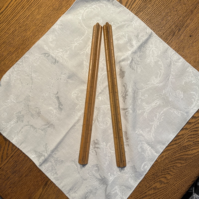 Vintage Wooden Ruler - Etsy