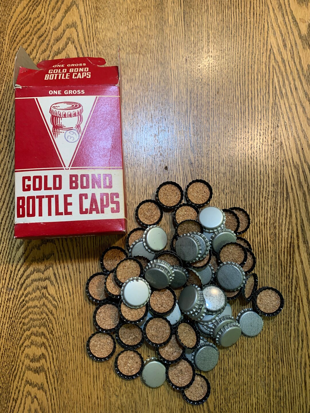 Vintage Gold Bond Bottle Caps- (92 Caps)-1 Gross Box - Etsy