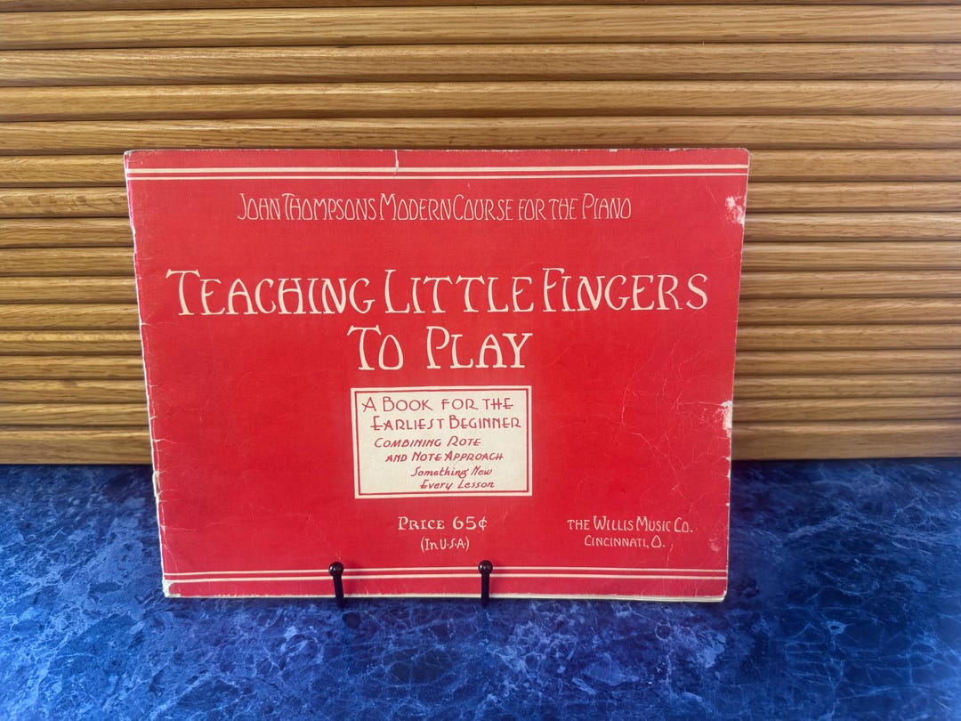 Vintage Teaching Little Fingers to Play, Book for Earliest Beginners ...