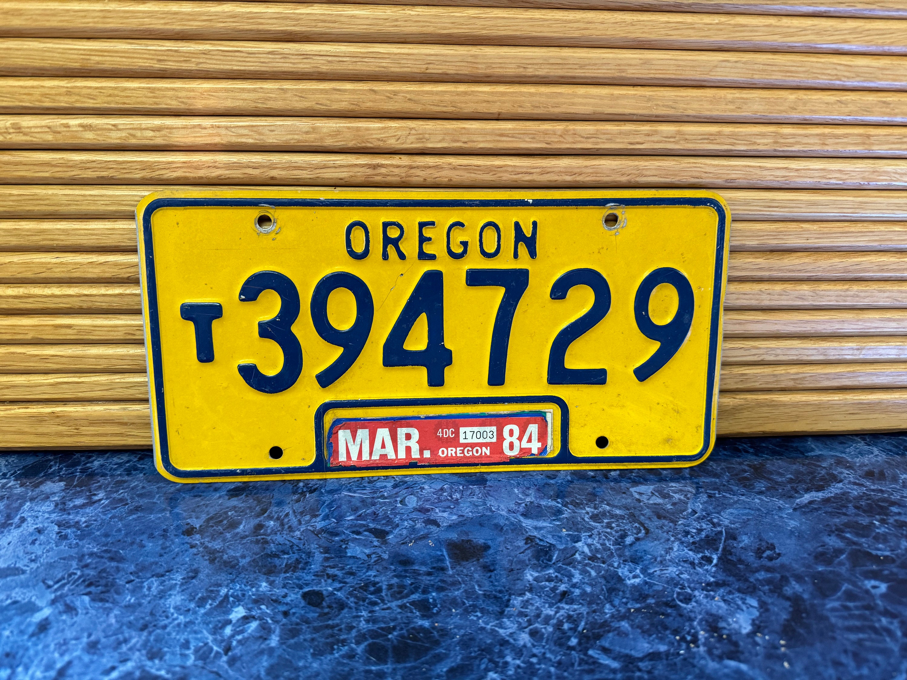 Vintage 1984 Oregon Truck License Plate - Etsy