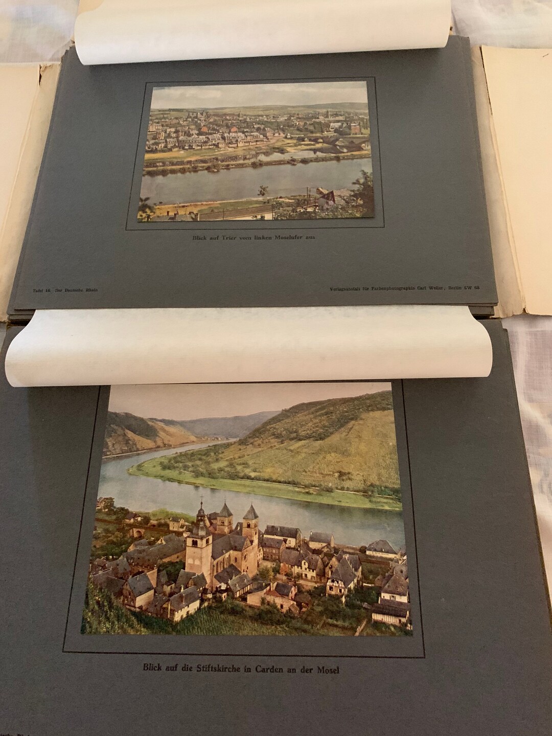 RARE FIND! Antique the German Rhine River in Color Photography, Berlin ...