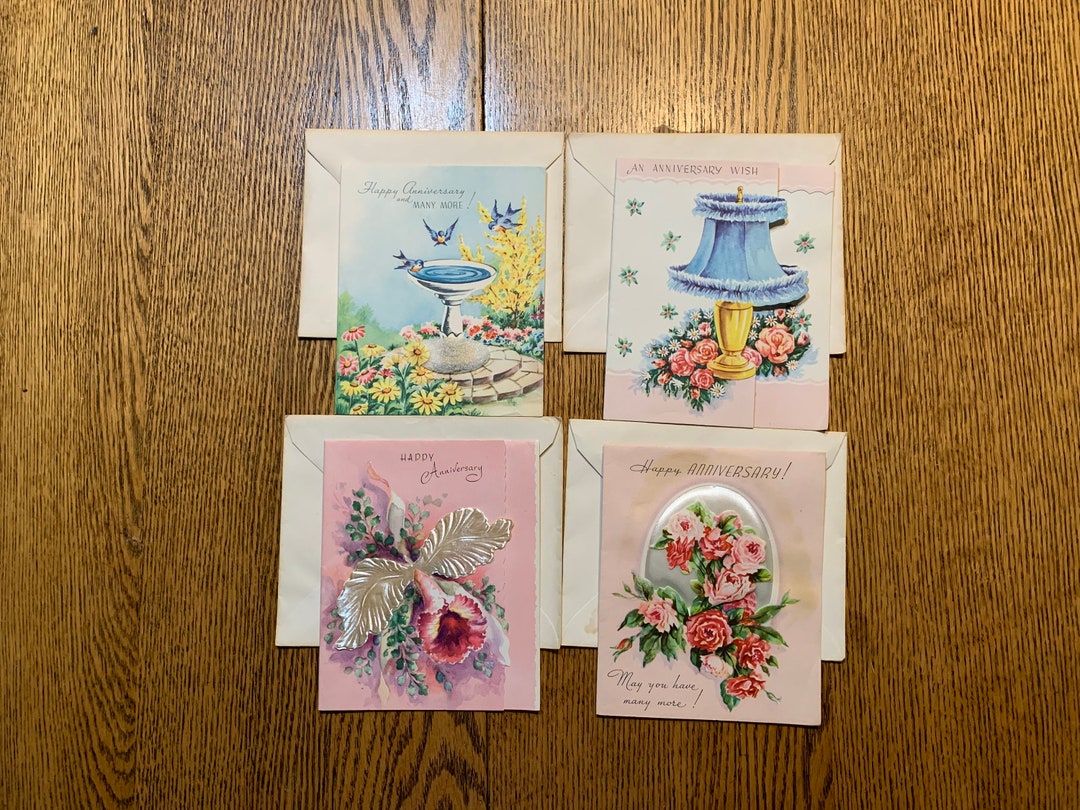 Vintage Doehla Greeting Cards-anniversary - Etsy