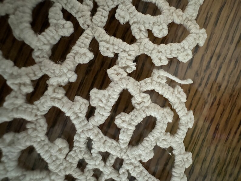 Vintage Crocheted Antimacassar Set - Etsy