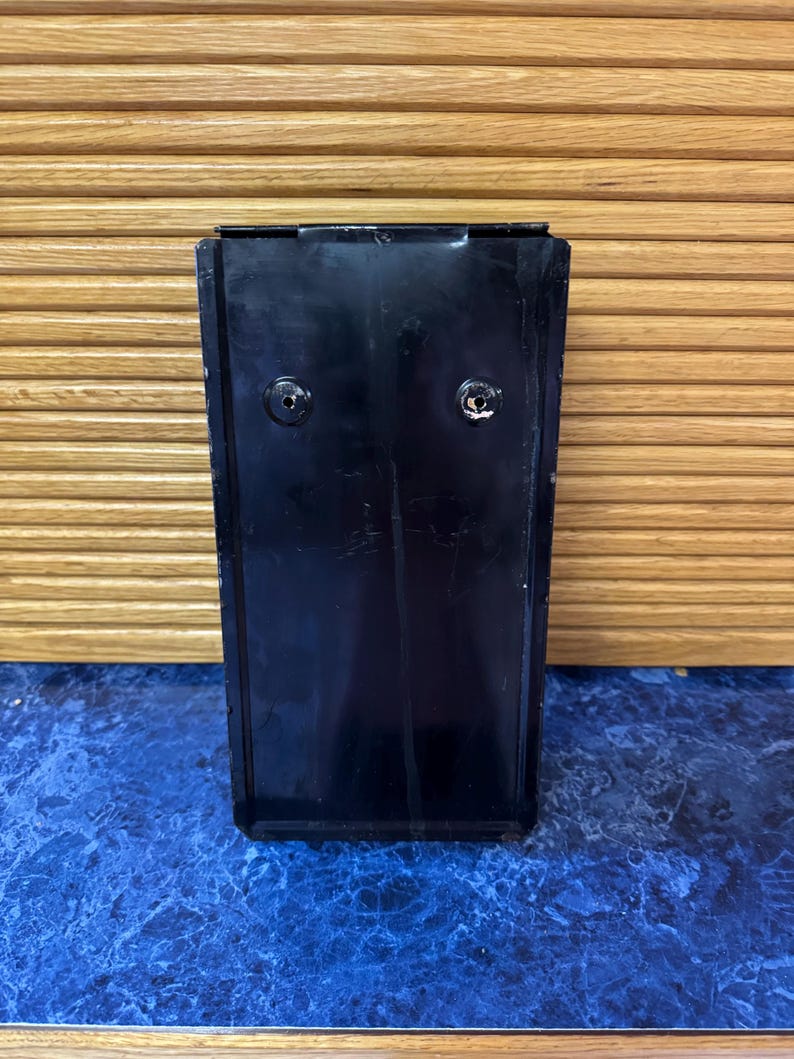 Vintage Black Steel Wall-mount Mailbox / Fulton Corporation - Etsy