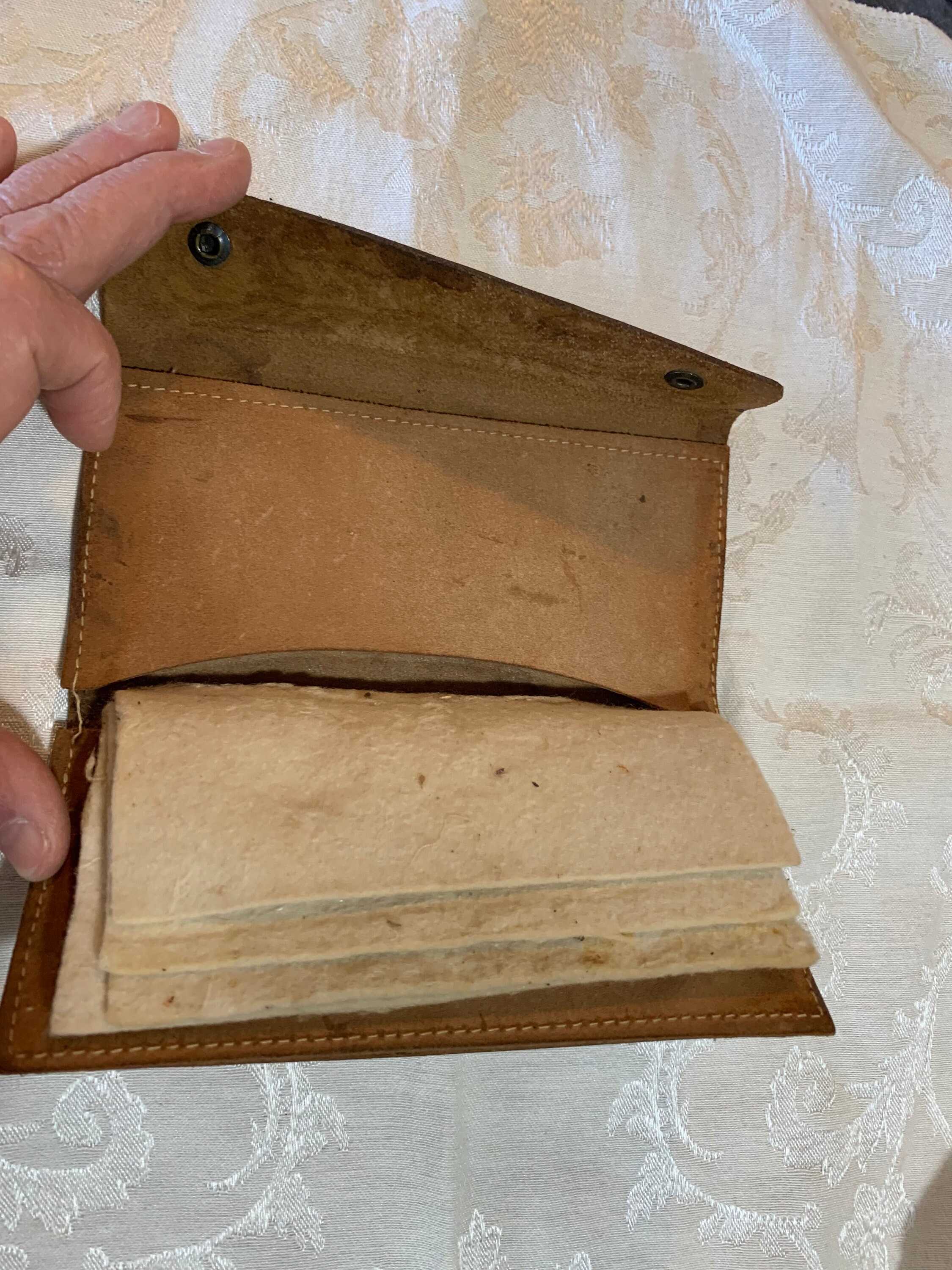 Vintage Tooled Leather Fly Fishing Wallet - Etsy