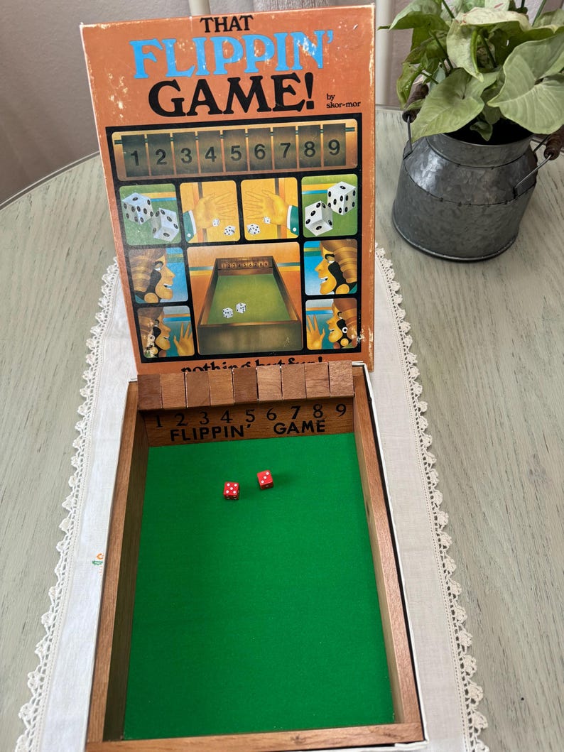 Vintage Skor-mor Board Game, That Flippin’ Game - Etsy