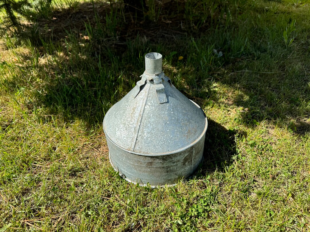 Old Galvanized Farm Funnel - Etsy