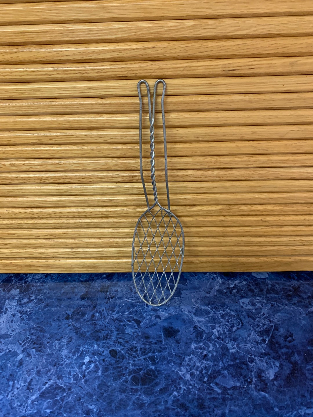 Antique Twisted Wire Spoon/strainer/spoon Rest - Etsy