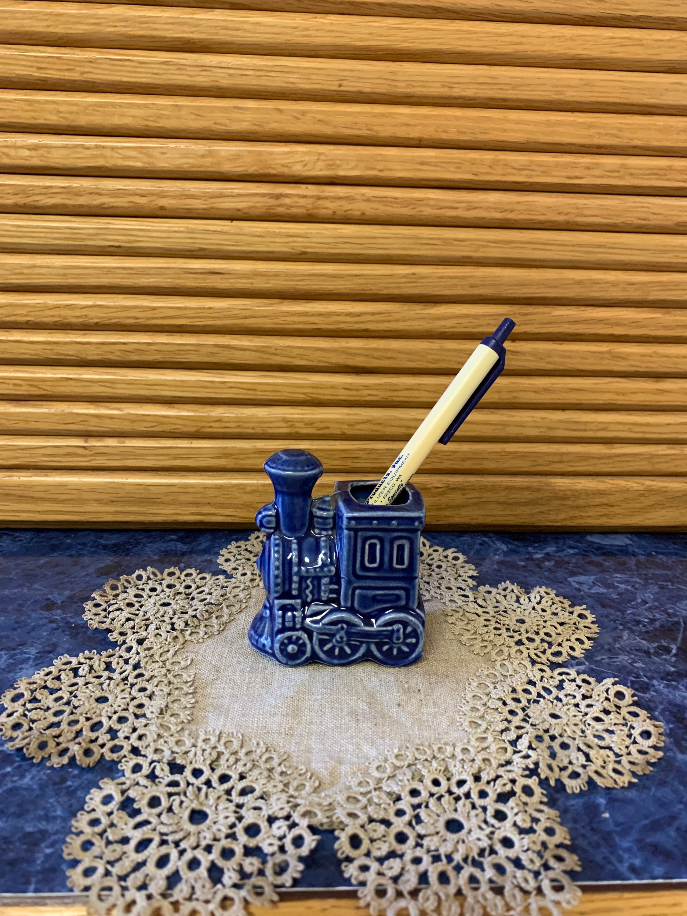 Vintage Locomotive Planter/ Pen Holder - Etsy