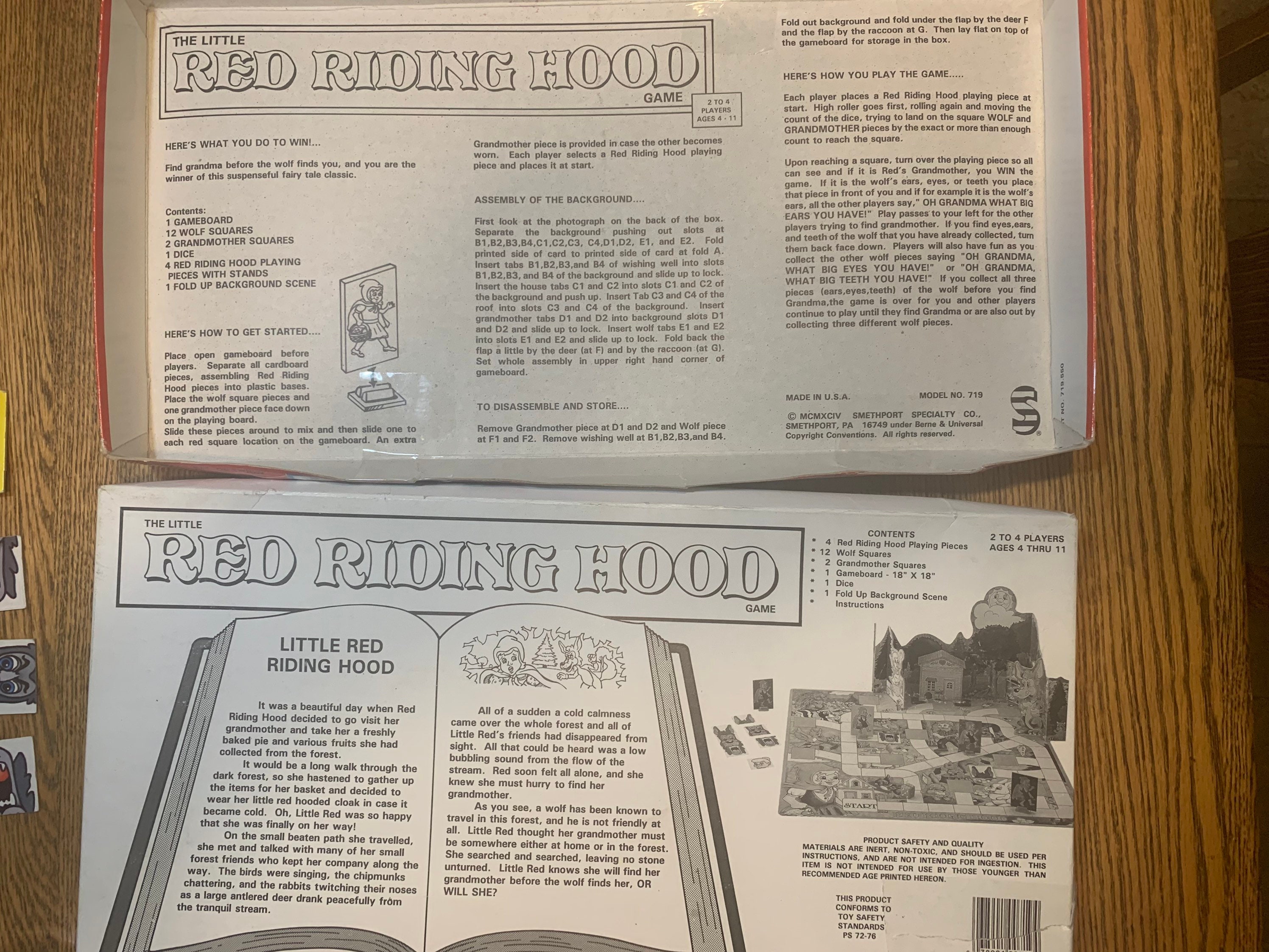 Vintage the Little Red Riding Hood Game-1994 - Etsy