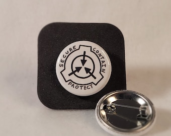 Serpent's Hand Logo Pin Black and Silver SCP Foundation - Etsy