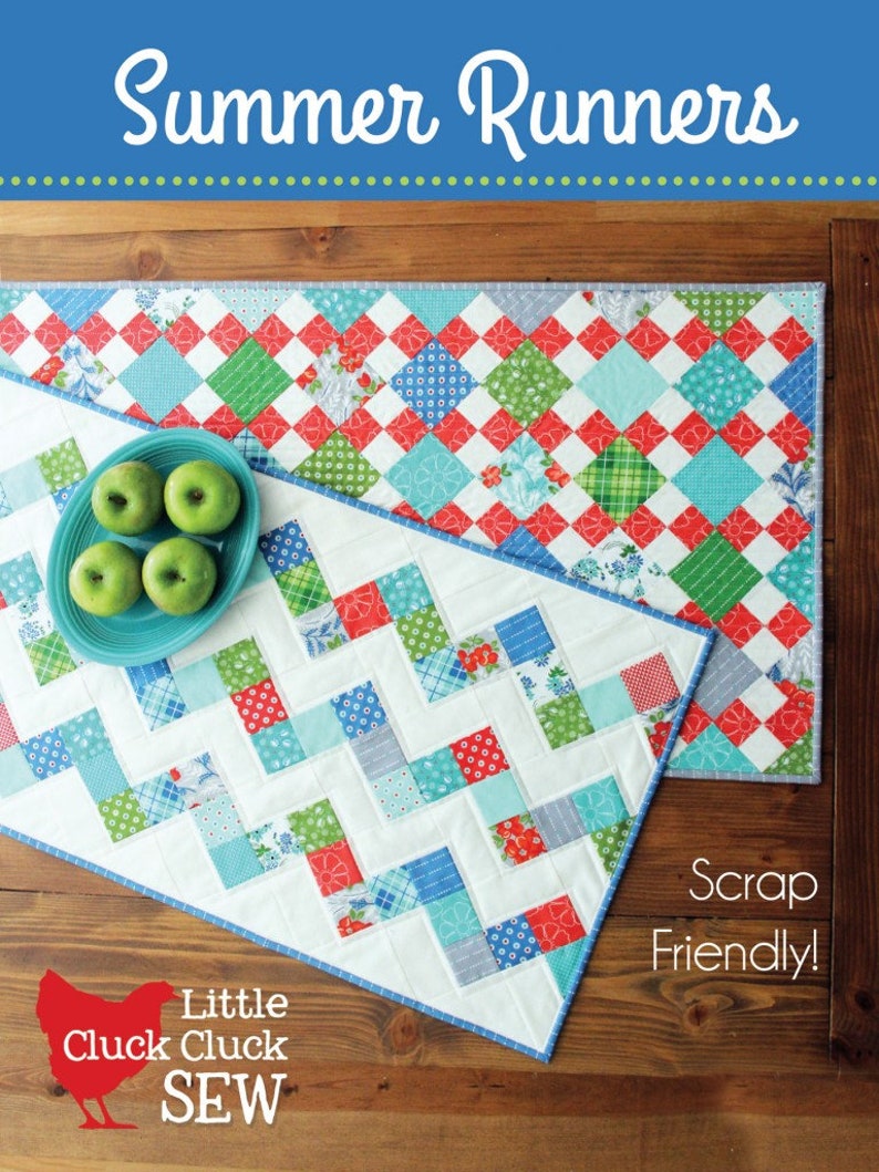 Fun Quilt Pattern Summer Runners Quilt Pattern by Cluck - Etsy