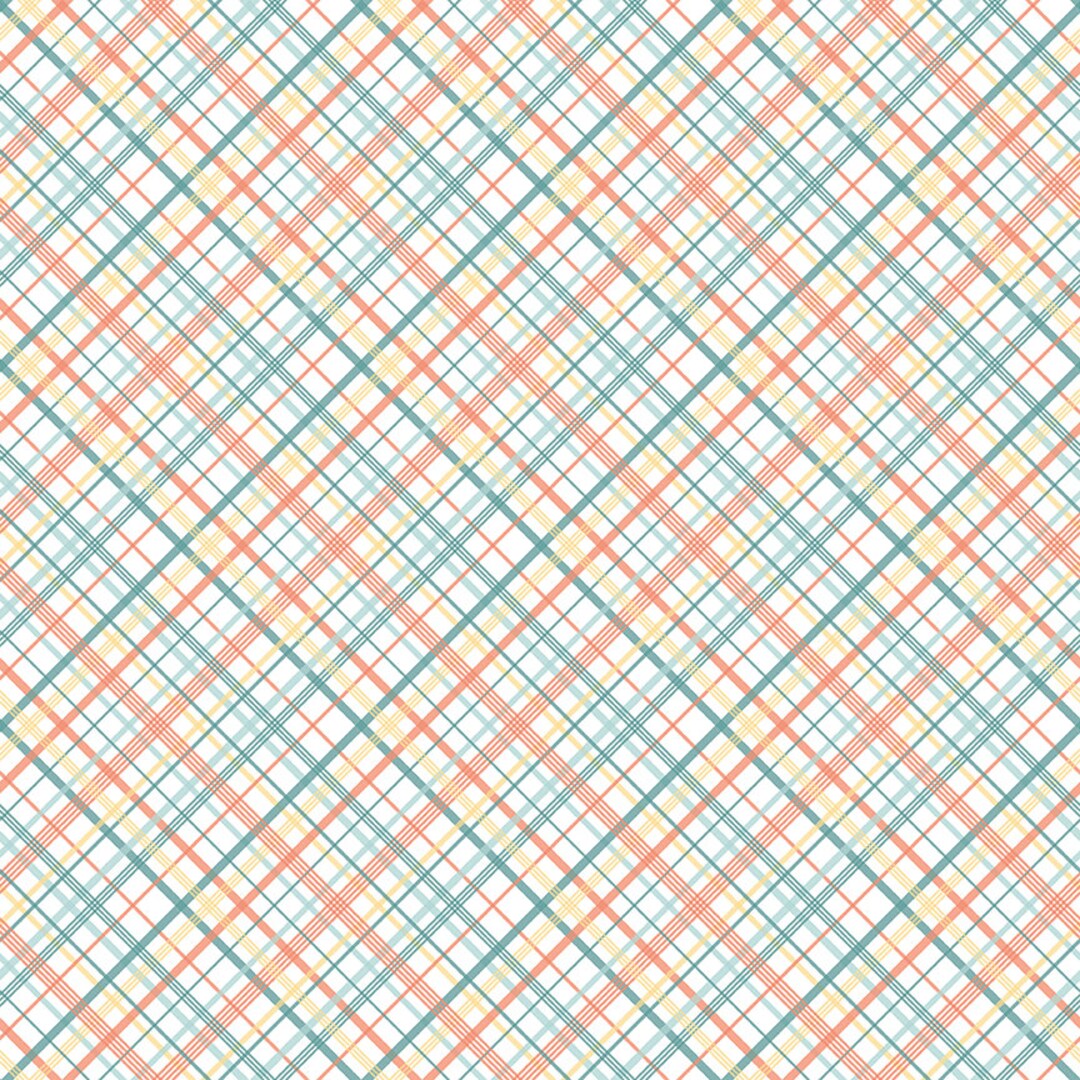 Spring Fabric - Bias Plaid Fabric - Cotton Quilting Fabric: Sunshine ...