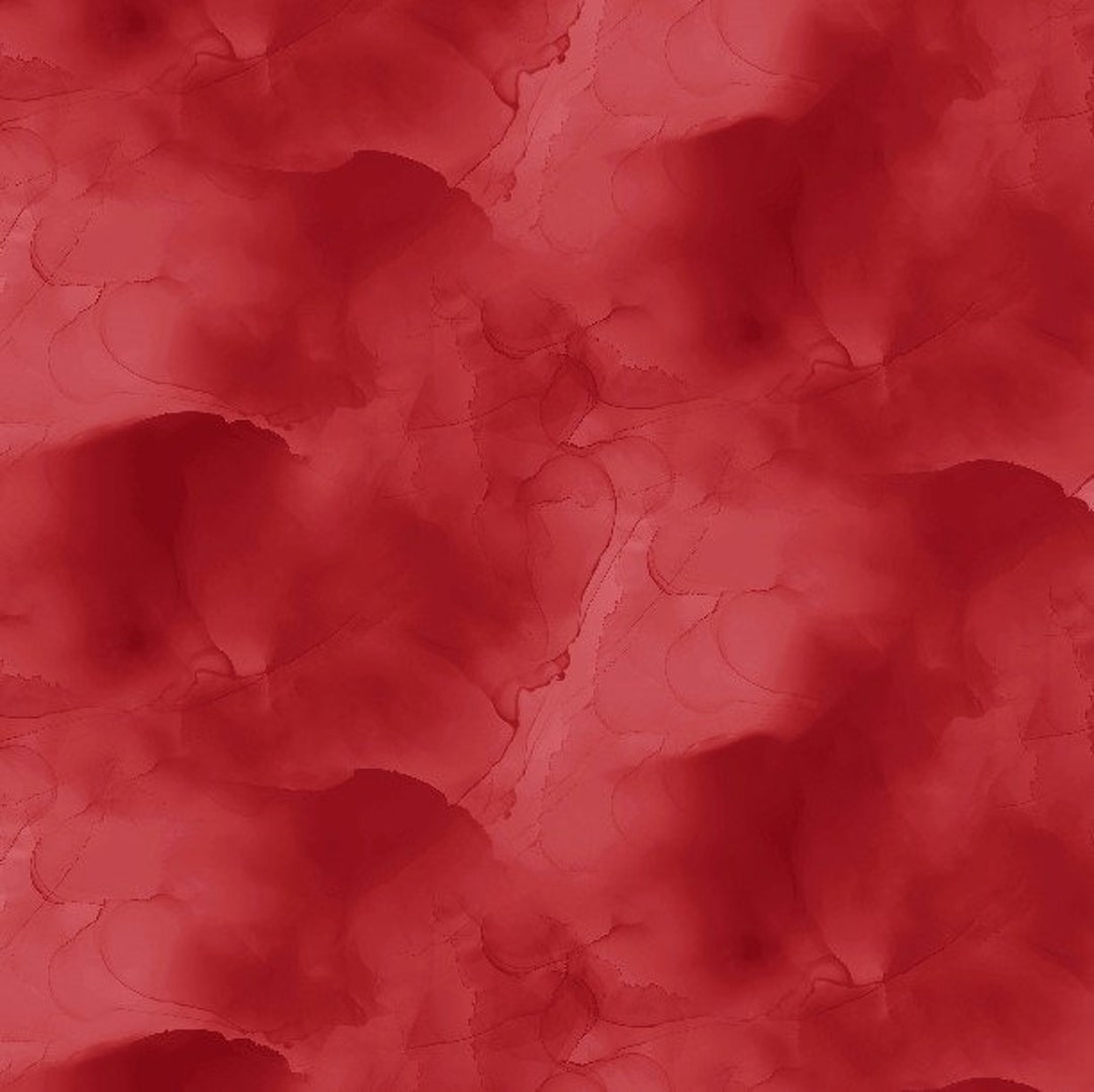Red Texture Fabric - Red Blender Fabric - Watercolor Fabric - Cotton ...