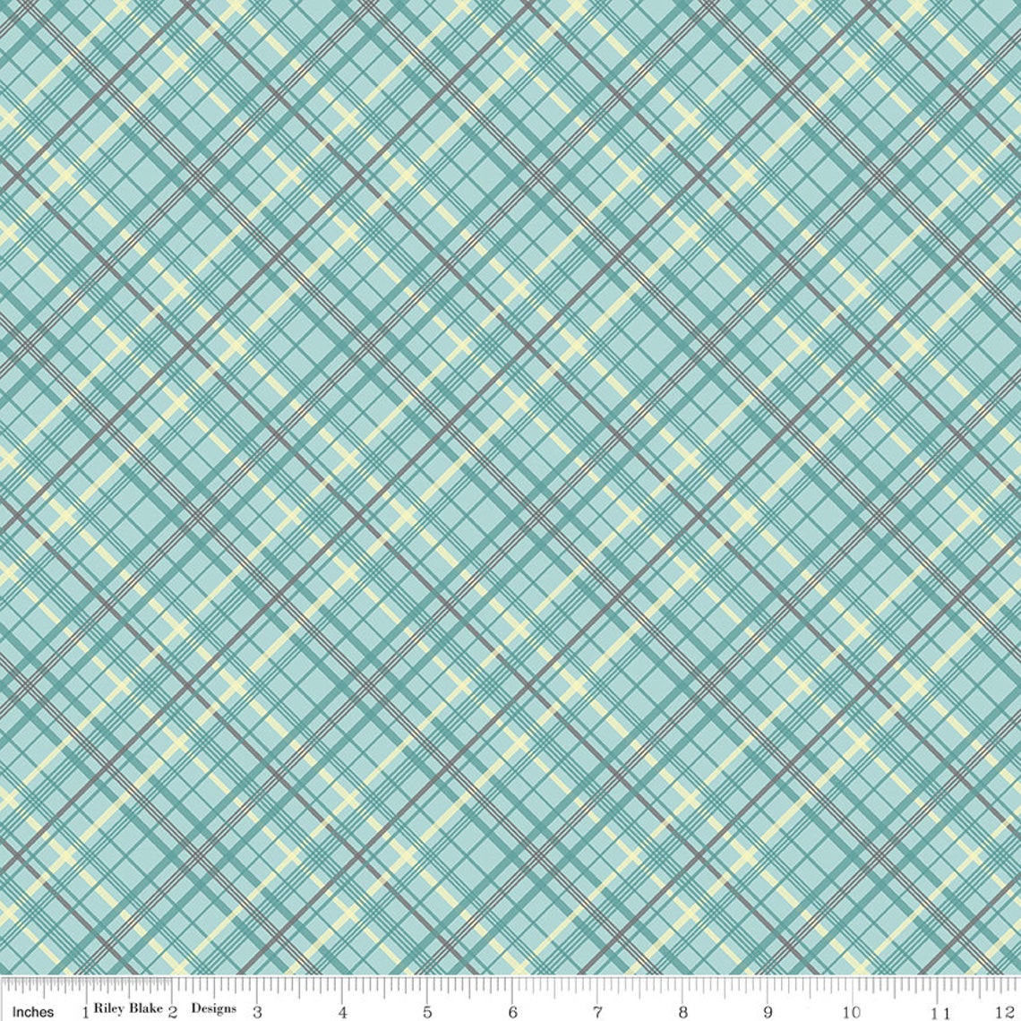 Spring Fabric - Bias Plaid Fabric - Cotton Quilting Fabric: Sunshine ...
