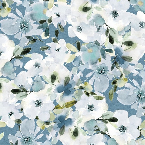 Large Floral Fabric - Etsy