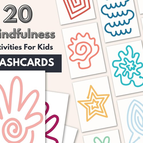 Finger Tracing Calm Down Cards Mindfulness Calm Down Corner - Etsy