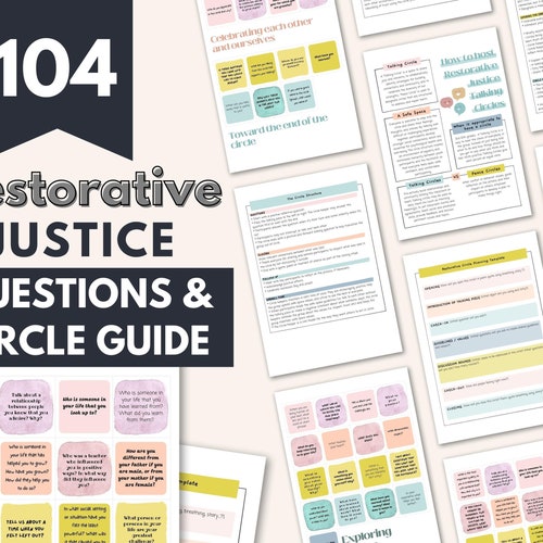 Restorative Justice Circle Questions and Prompts School - Etsy