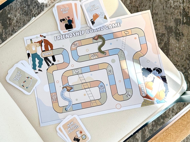 Social Skills Friendship Board Game for Kids, SEL, Assertive ...