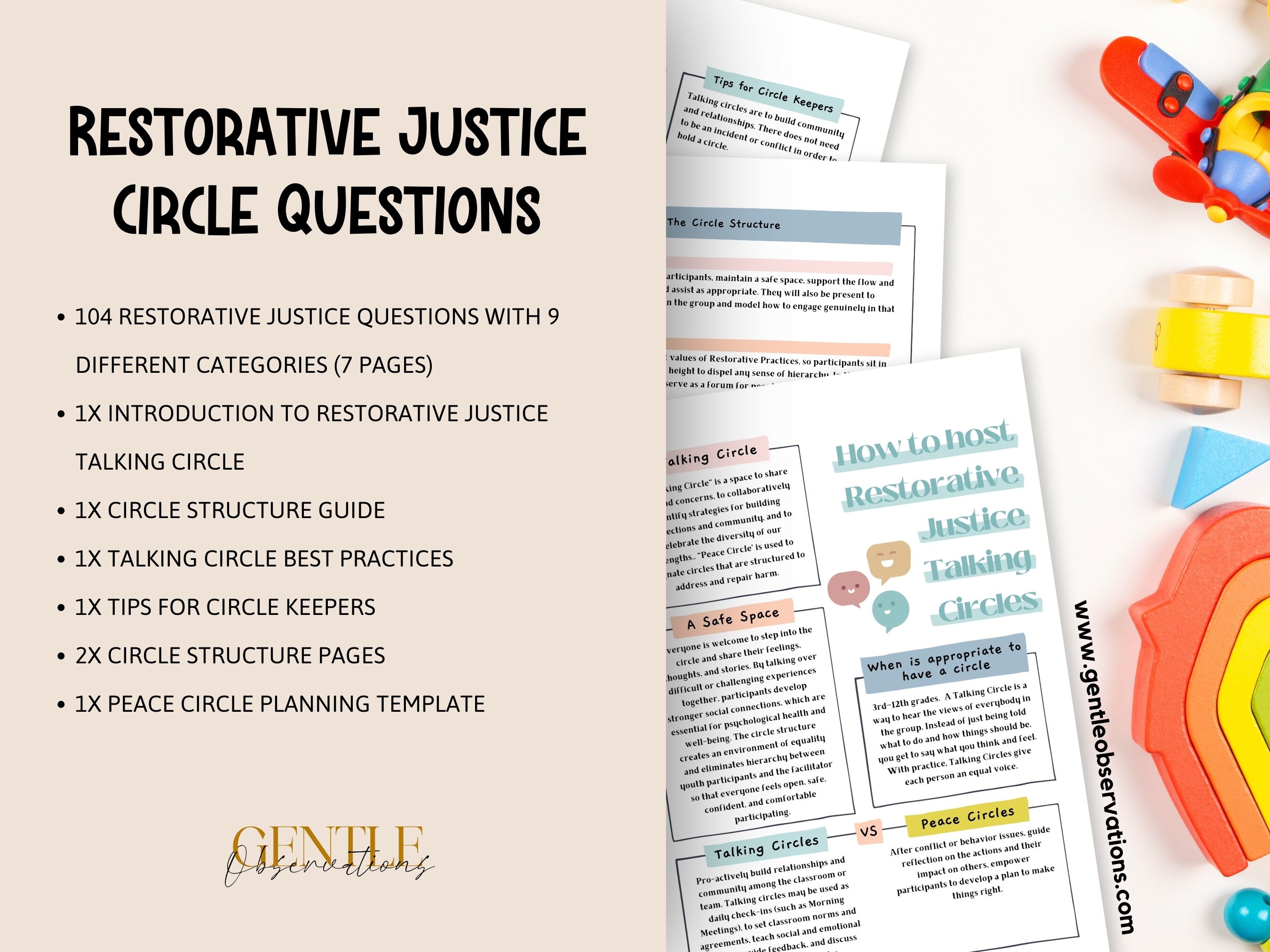 Restorative Circle Questions & Prompts for School Counselors, Conflict ...
