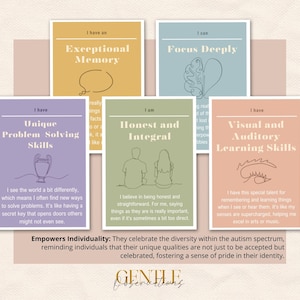 Autism Superpower Coping Skill Affirmation Flashcards, ASC Therapy Tool ...