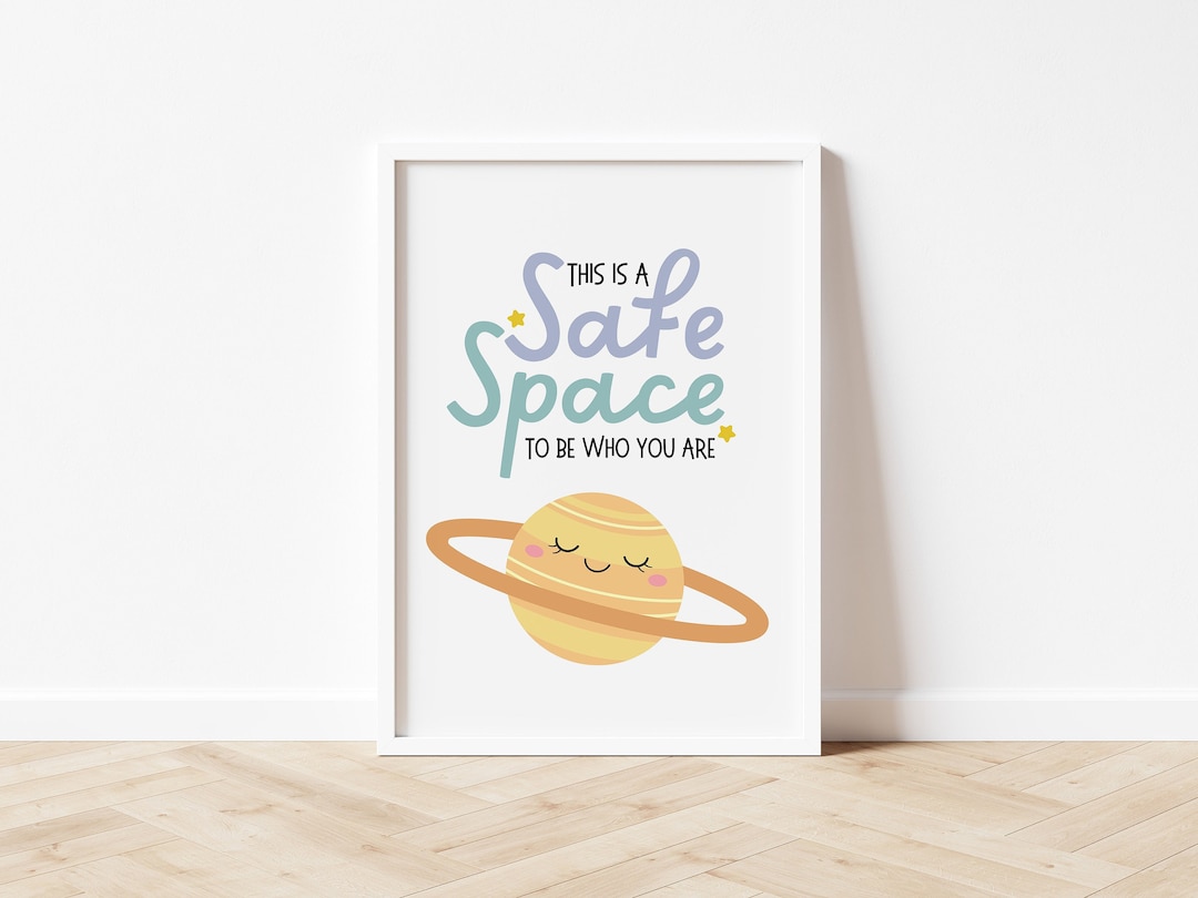 This is A Safe Space, Therapy Office Decor, School Counselor ...