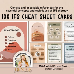 IFS Bundle, Internal Family Systems Worksheets, IFS Cheat Sheets, Parts ...