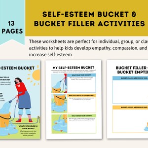 Self-esteem Kids Worksheets, Bucket Filler Classroom Management School ...