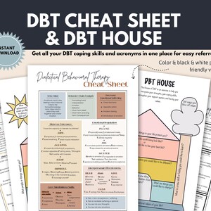 DBT Therapy Mega Bundle, 330+ Items, Worksheets, Flashcards (digital ...