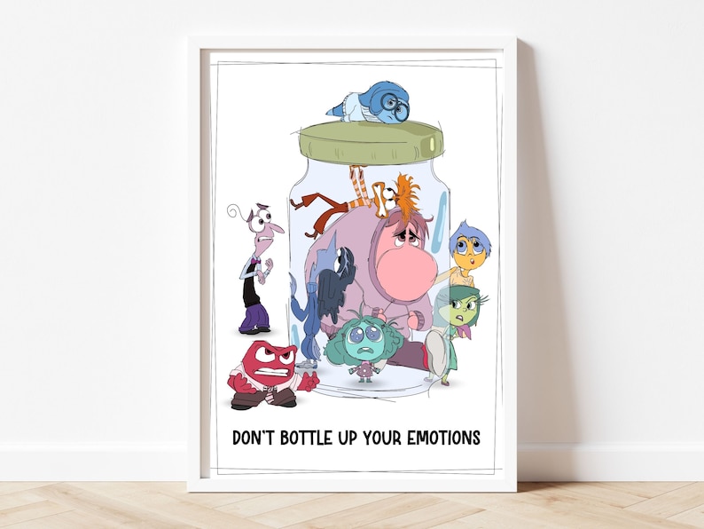 Inside Out 2 Self-awareness Poster for Kids, Therapy Office Decor for ...