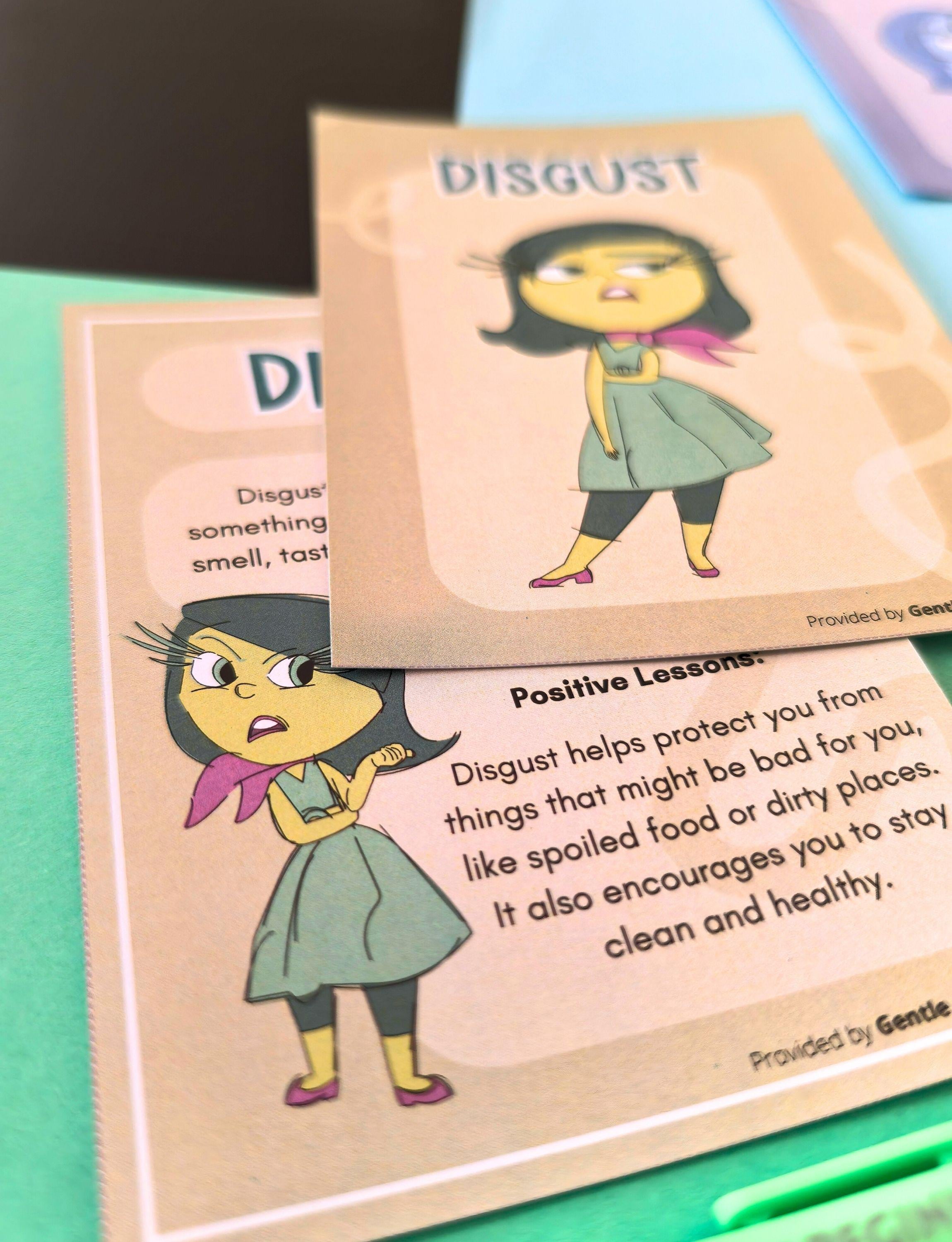 Inside Out 2 Coping Skill Therapy Flashcards for Kids, Emotional ...