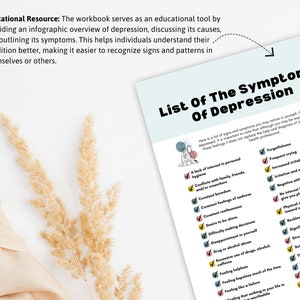 Depression Workbook, the Depression Spiral Worksheets, Self-esteem ...