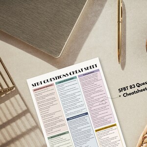 Solution Focused Therapy Questions Cheat Sheet for Therapists ...