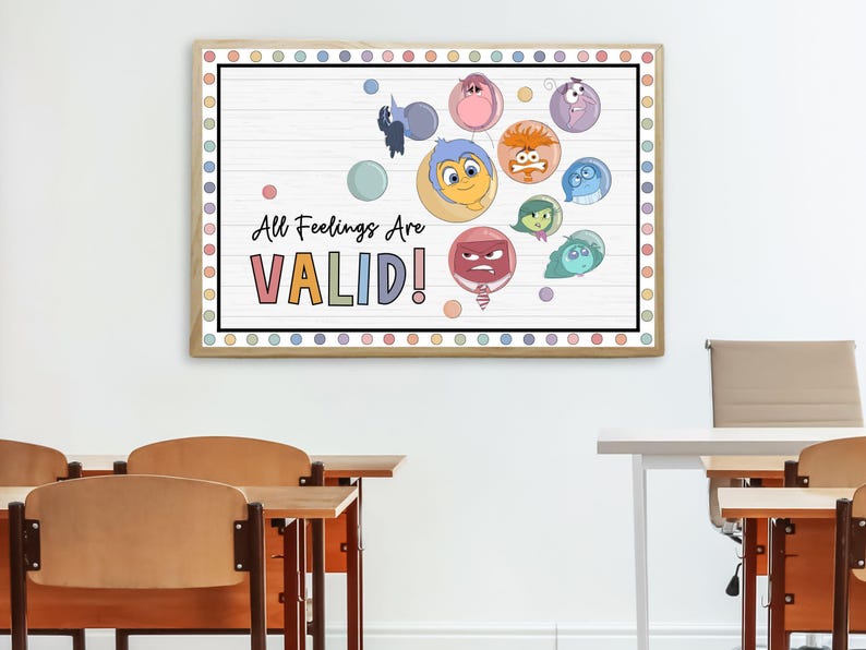 Inside Out 2 Bulletin Board Kit for School Counselors, Classroom ...