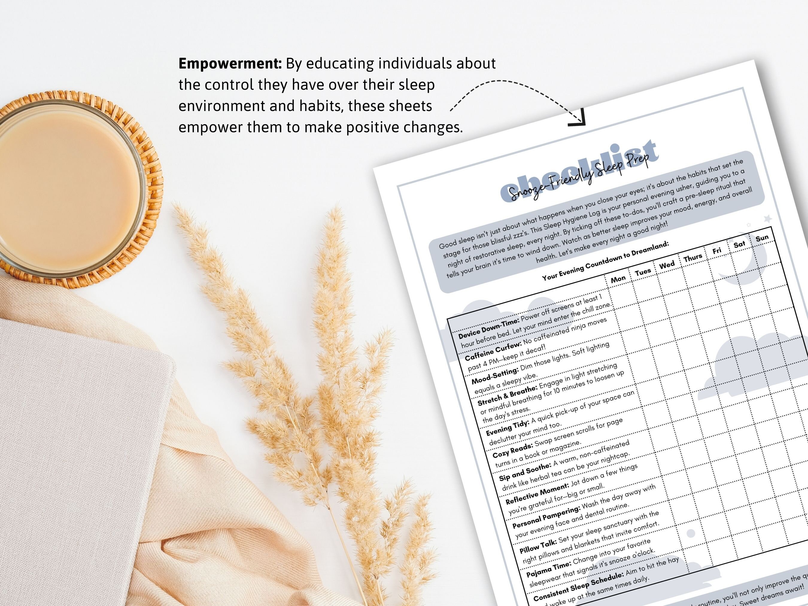 Sleep Hygiene Trackers for Better Sleep, Sleep Hygiene Journals ...